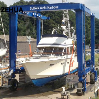 China Zehua Crane Malaysia Wholesale 100 Ton Marine Sea Boat Yacht Crane for sale