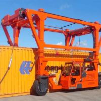China Zehua Hydraulic Straddle Carrier Rubber Bumpers Crane Radio Remote For Industrial Rubber Wheel Indoor Mobil Crane for sale