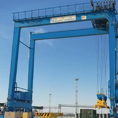 China Zehua RTG Crawler Tyre Motor Mobile Gantry Crane Wheel Pulley Gantry Container Gantry Crane Price Sale for sale