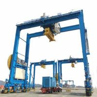 China Zehua Gantry Crane RTG Rubber Tyre Gantry Crane for Industrial Rubber Wheel Outdoor Mobile Crane for sale