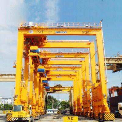China Zehua RTG Rubber Wheel Hoist Lifting Crane Cnc Fiber 70t Laser Gantry Home Gantry Crane Mobile Gantry Crane for sale