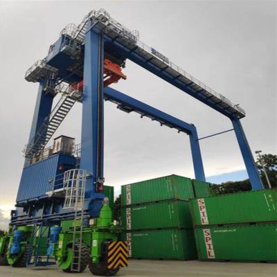 China Zehua 5 Ton 10 Ton Portable Gantry Crane 6000mm Mobile Rubber Tyred Gantry Crane RTG Rubber Wheel Hoist Lifting Crane for sale