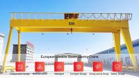 China 10 Ton 20 Ton European Double Girder Gantry Crane with New Design European Trolley for Sale for sale