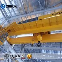 China Zehua Crane Double Girder Overhead Crane 25ton QD Type Heavy Duty Travel Lift Crane 5 Ton Cabin Control for Sale for sale