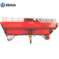 China Zehua Crane Double Girder Overhead Crane 25ton QD Type Heavy Duty Travel Lift Crane 5 Ton Cabin Control for Sale for sale