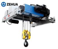 China Zehua 5/10 Ton European Standard Electric Wire Rope Hoist ISO CE Certified 380V 15m/min Lifting Speed for Material Handling for sale