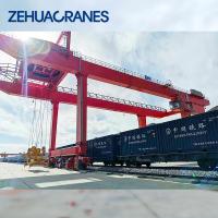 China 2026 New Intelligent RMG Rail Mounted Container Gantry Crane 40.5T Single Lift/65T Twin Lift Full VFD Auto Anti-sway  CE ISO for sale