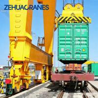 China 2026 New Intelligent RMG Rail Mounted Container Gantry Crane 40.5T Single Lift/65T Twin Lift Full VFD Auto Anti-sway  CE ISO for sale
