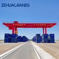 China Hot Sale 25-80T RMG Rail Mounted Gantry Crane Double Girder Port Container Handling Machine Factory Direct RMG  Gantry Crane for sale