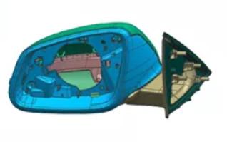 China 718H Automotive Plastic Mould Polish LKM Auto Injection Mold Rearview Mirror for sale