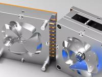 China Customized Small Automotive Plastic Mould Precise P20 Cooling Fan Blade Mould for sale