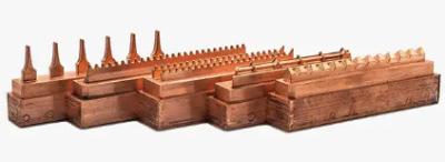 China ABS Custom Molded Plastic Parts NAK80 Cathode Electrode Copper Mold for sale