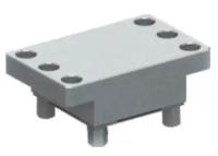 China CAXA Custom Molded Plastic Parts Cavity S136 Electric Spark Tool Holder Angle for sale