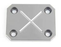 China UG / PROE Custom Molded Plastic Parts X Shaped Wear Plate Mold for sale