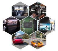 China 9V~36V Digital TV Receiver With 4x4 Tuners Using Parrot Chipset For Car for sale