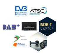 China HD Quad Digital TV Receiver With 4x4 Tuners Using Parrot Chipset For BUS for sale