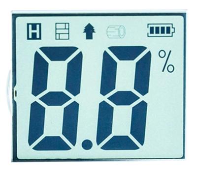 China HTN LCD LED Display 26x24.5mm Positive Transflective Segment Display for Digital Products for sale