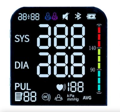 China HTN Positive Transmissive Medical Segment LCD Display 85.9x89.8mm 4V for sale