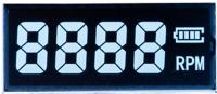 China Custom VA LCD Display 29.7x14.7mm Negative Transmissive for Rotating Speed Instrument for sale