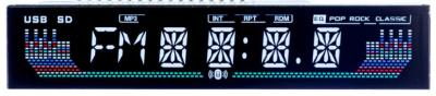 China Custom Negative Transmissive VA LCD Display 82.8x18.8mm for Car Speedometer for sale