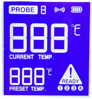 China Customized Positive Transmissive FSTN 7 Segment LCD Panel 12 O'Clock 52x59mm Active Area for sale