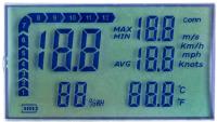 China Customized Pin VDD 3.6V FSTN Segment LCD Display For Vehicle Controller for sale
