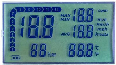 China Customized Pin VDD 3.6V FSTN Segment LCD Display For Vehicle Controller for sale