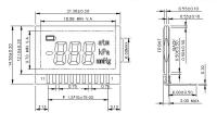 China RoHS SGS VDD 2.7V FSTN Segment LCD Display For Weighing Meter for sale