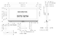 China ODM Cog 192x64 FSTN Graphic LCD Display 3.6 Inch with FPC Connector 3V for sale