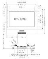 China 1.2 Inch Cog FSTN LCD Display Cardboard Video Player LCD Display Module for sale
