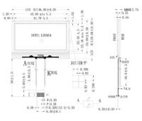 China FSTN Cog LCD Display 128*64 Dots Matrix LCD Display Module for sale