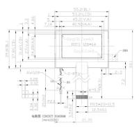 China 128x64 Graphic LCD Display Module 2 Inch FSTN COG 5V ST7567 for sale