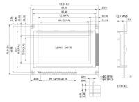 China 2.7in 12864 Dots Graphic LCD Display Module For Walkie Talkie Display for sale