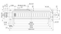 China RoHS COB STN LCD Display 2X16 Characters Industrial LCD Display for sale