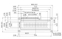 China 5V Standard Product 2*16 LCD Display St7066u Controller LCD Character Display for sale