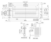China FPC Connector 20*2 Character LCD Display Module For Industrial Products for sale