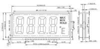 China Household Consumer Product Positive LCD Display Transflective 6 O′Clock for sale