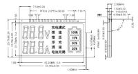 China Customized VA LCD Display 6 O'Clock Negative Transmissive Voltmeter 50.2x44.2mm for sale