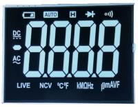 China Customized Negative VA LCD Display 12 O Clock Full View 44.5x33.7mm Transmissive for sale