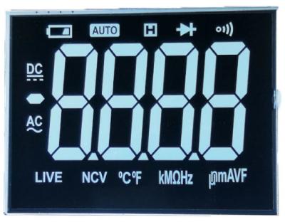 China Customized Negative VA LCD Display 12 O Clock Full View 44.5x33.7mm Transmissive for sale