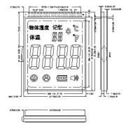 China 30 Pin Negative Transmissive HTN LCD Display for sale