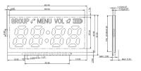 China OEM Positive Transflective HTN LCD Display VDD 3V Custom Segment LCD for sale