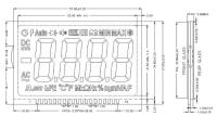 China SGS Customized LCD Display Positive Transmissive 6 O′Clock TN LCD Seven Segment for sale
