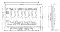 China VDD 3V Customized TN LCD Display Positive Transflective LCD Screen for sale
