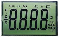 China Positive Transmissive 6 O Clock TN Segment LCD Display 48.82x33.32mm for Instrument for sale