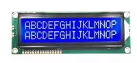 China 16x2 Character LCM LCD Display Module 122x44mm STN Blue Transflective 5V for sale