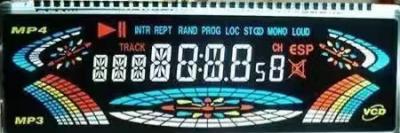 China Customized PIN Connector VA Segment LCD Module 110x80mm 3V Display for Vehicle Equipment for sale