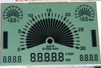 China Customized 7 Segment LCD Display Module 110x80mm TN PIN Connector for Vehicle Equipment for sale