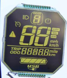 China 7 Segment LCD Display Module FSTN Negative 5V Transmissive Customizable for sale