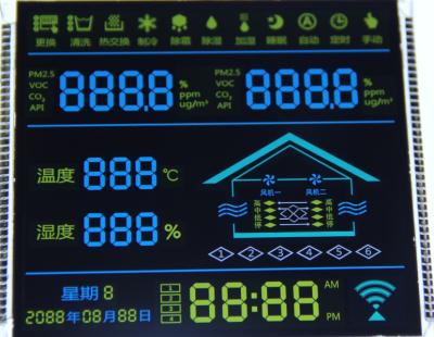 China Customized 7 Segment LCD Module Display 73x78x69mm Temperature Humidity Transmitter for sale
